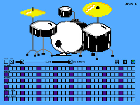 8 Bit Drums For iPhone and iPad