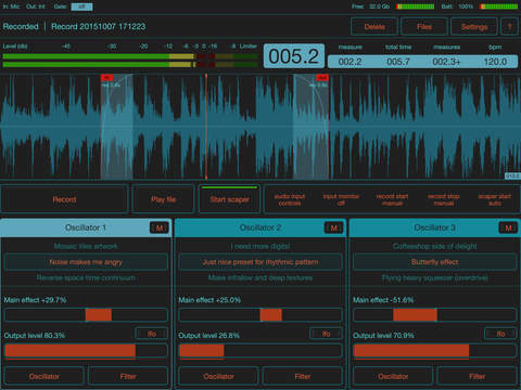 FieldScaper Field Recording Sound Manipulation App