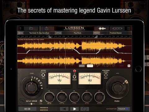 LURSSEN Audio Mastering App For iPad