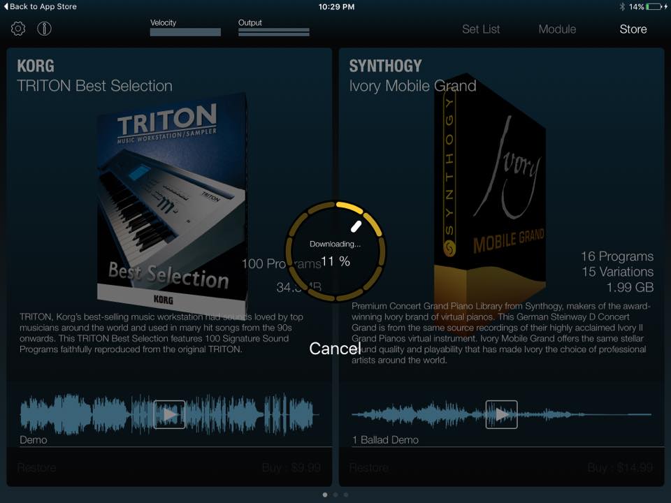 Korg Triton For iPad iPhone In Korg Module