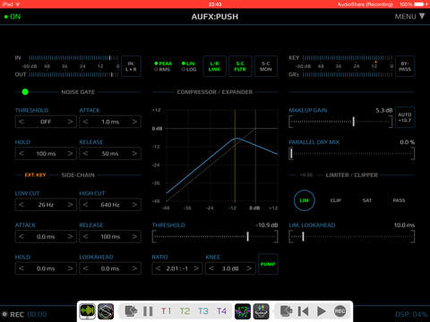Compressor Expander Limiter For iPad