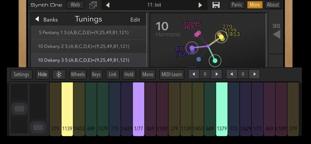 Synth One Adds Microtonal Keyboard