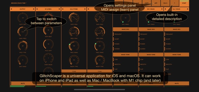GlitchScaper Rhythm & Glitch App